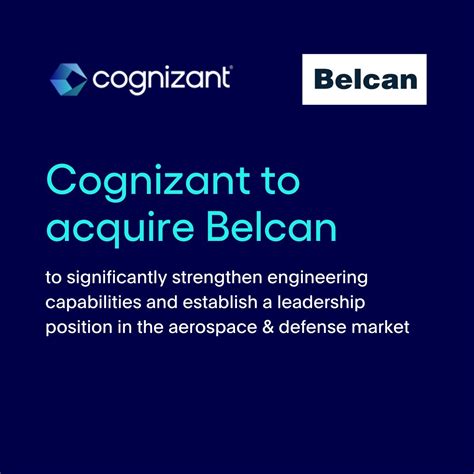 Manoj Mehta On Linkedin Cognizant Has Signed A Definitive Agreement To Acquire Belcan A Leading…