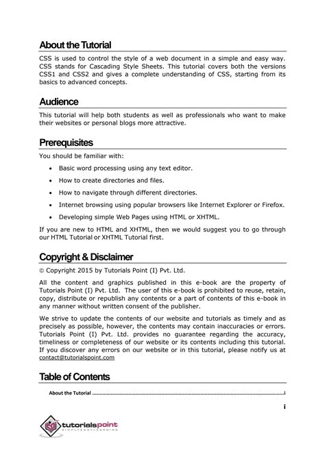 Solution Tutorialspoint Css Studypool