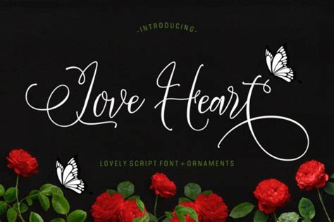 Love Heart Script Font All Free Fonts
