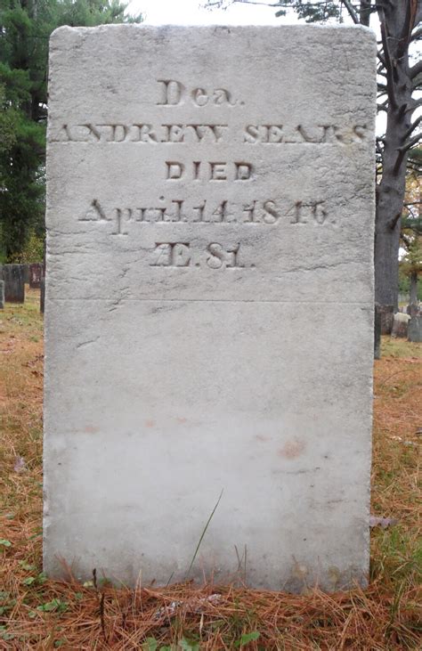 Deacon Andrew Haskell Sears 1765 1846 Find A Grave Memorial