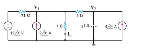 Solved Using Nodal Analysis Find Io In The Circuit In The