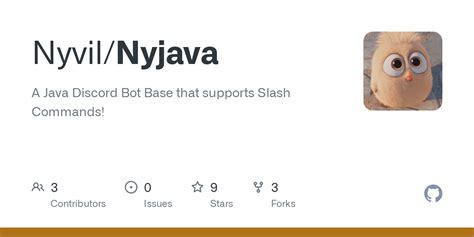 Github Nyvilnyjava A Java Discord Bot Base That Supports Slash Commands