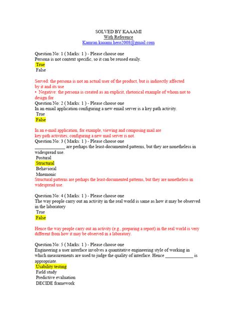 cs408 solved final term papersmcqs 1 pdf usability computing