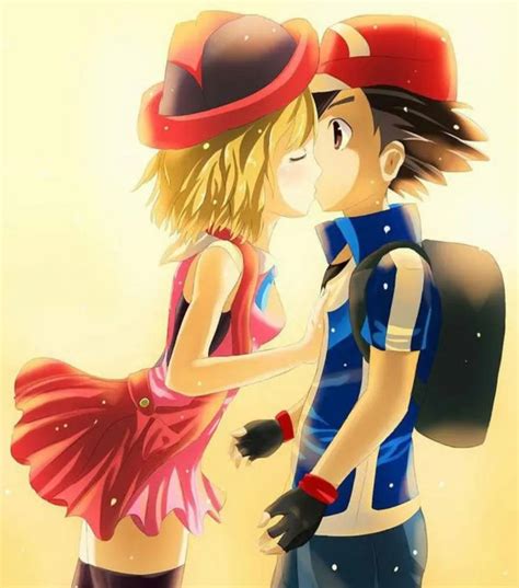 Serena Kissing Ash By M00nkn1ght09 On Deviantart