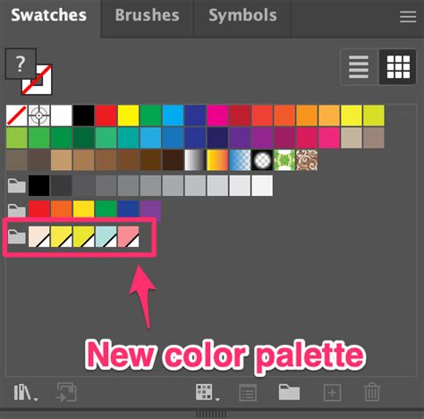 Adobe Illustrator Color Palette