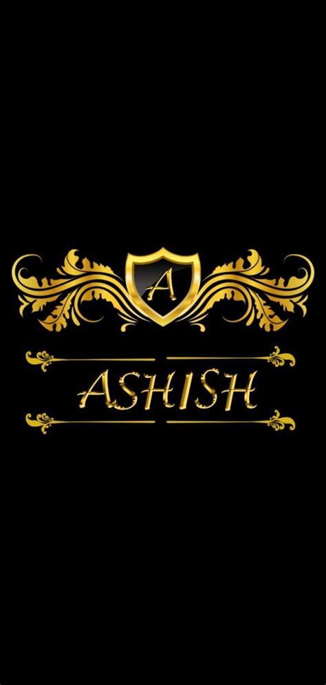 Ashish Name Logo
