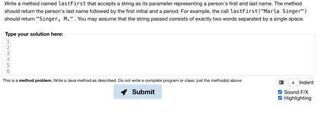 Answered Vrite A Method Named Lastfirst That Bartleby