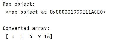 Python How To Convert Map Object To NumPy Array