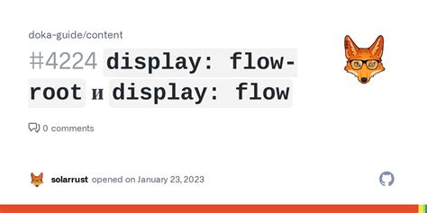 `display Flow Root` и `display Flow` · Issue 4224 · Doka Guidecontent · Github