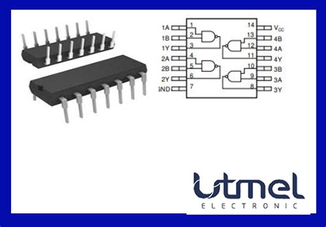 Sn74hc00n Ic Gate Nand 4ch 2 Inp 14dip[video] Datasheet Pinout And Equivalents