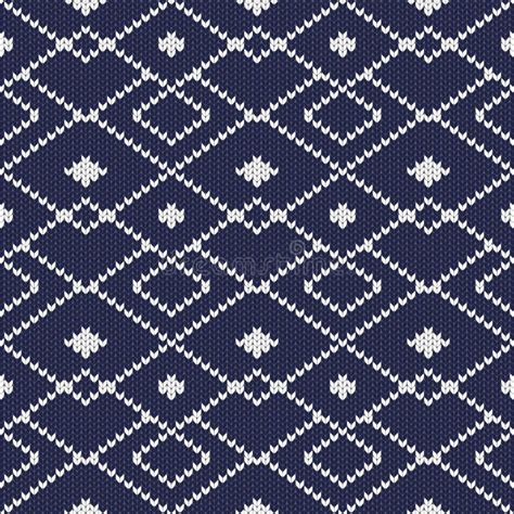 Knit Texture Seamless Pattern Background Vector Illustration Stock Vector Illustration Of