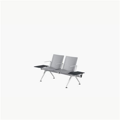 DSTST-2SHT Destination Steel 2 Seat With 2 Tables - DBI Furniture Solutions