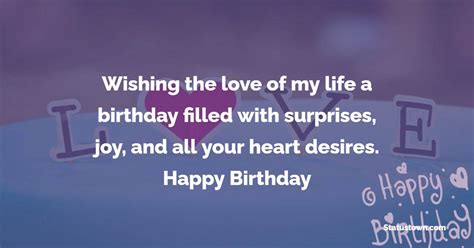 Happy Birthday To The One Who Makes My World Complete I Love You More Than Words Can Express