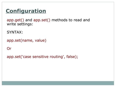 Nodejs Express Framework Ppt