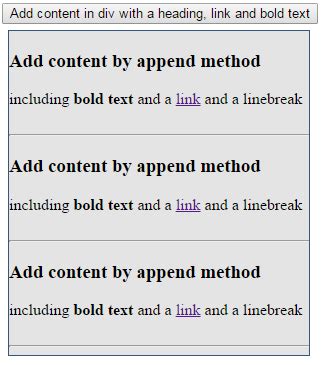 How To Use JQuery Append To Add HTML Or Other Contents With Examples