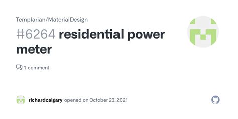 Residential Power Meter · Issue 6264 · Templarianmaterialdesign · Github