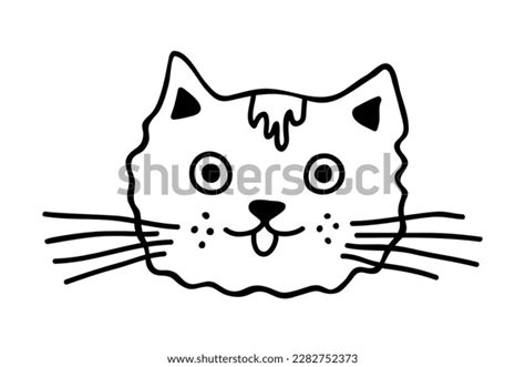 Hand Drawn Cat Muzzle Clipart Cute Stock Vector Royalty Free 2282752373 Shutterstock
