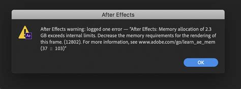 solved memory allocation exceeds internal limits after e adobe