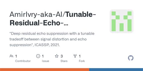 Github Amirivry Aka Aitunable Residual Echo Suppression Deep