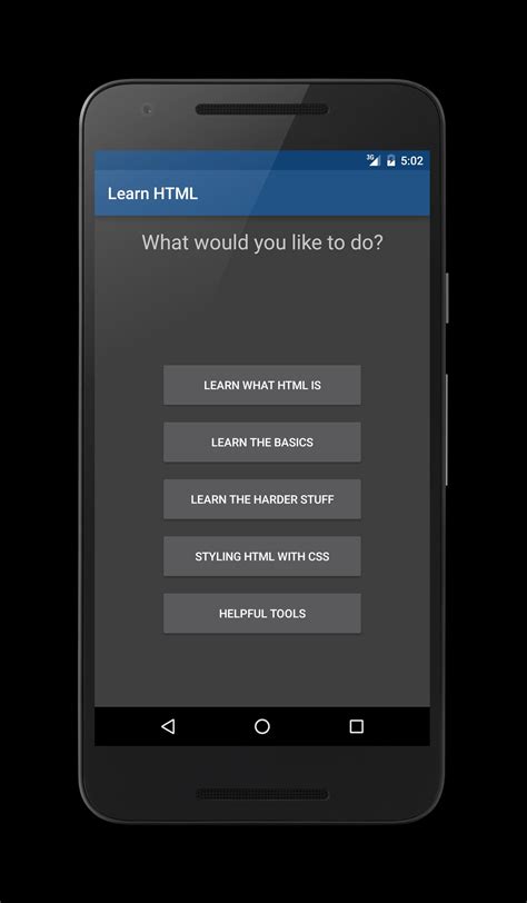 learn html apk for android download