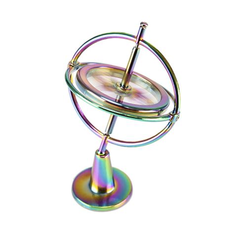 Qlkunla Gyroscope Toy Metal Anti Gravity Rotating Desk