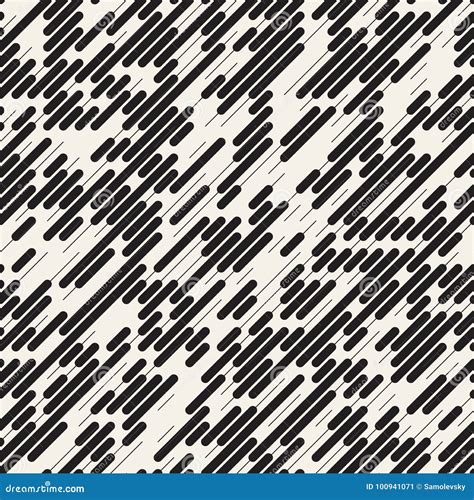 Vector Seamless Irregular Lines Grid Pattern Trendy Monochrome Texture Abstract Geometric