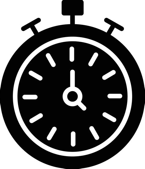 Stopwatch Glyph Icon 11260392 Vector Art At Vecteezy