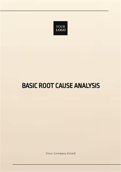 Free Basic Root Cause Analysis Template To Edit Online