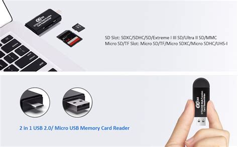 Cococka C Memory Card Reader 3 In 1 Micro To C Otg Adapter And 2 0 Portable Memory