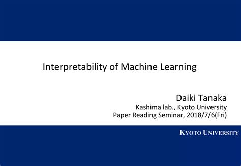 Interpretability Of Machine Learning PDF