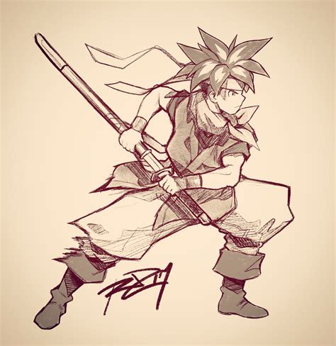 Crono Chrono Trigger Drawn By Robaato Danbooru