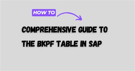 How To Join Bseg And Bkpf Tables In Sap Tables In Sap