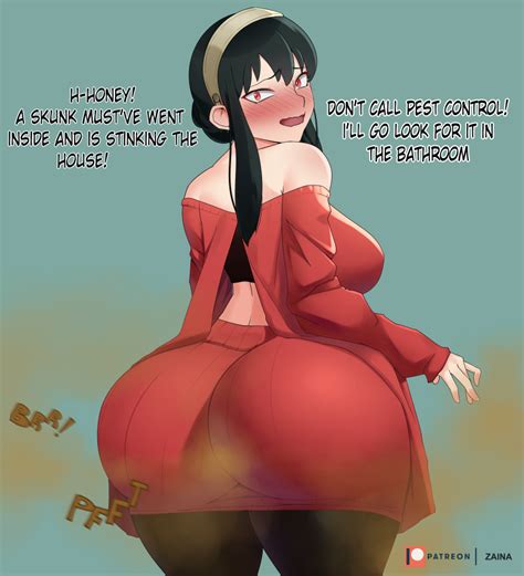 Rule 34 1girls Big Ass Big Butt Black Hair Blush English Text Fart