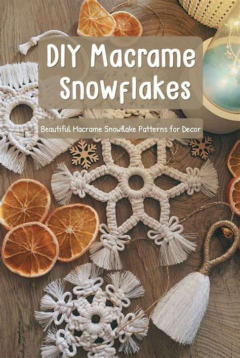 Diy Macrame Snowflakes Beautiful Macrame Snowflake Patterns For Decor
