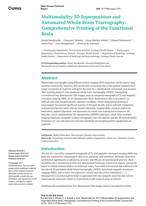 Pdf Multimodality 3d Superposition And Automated Whole Brain Tractography Comprehensive
