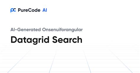 Build Great Onsenuiforangular Datagrid Search Components Faster Using