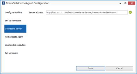 set up tosca distributed execution with aos