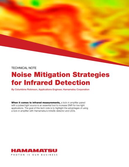 Noise Mitigation Strategies For Infrared Detection White Papers Photonics Spectra