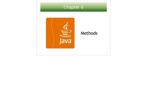 Pdf Chapter 6 Methods Siuestornarcoursesnotescs14006methods