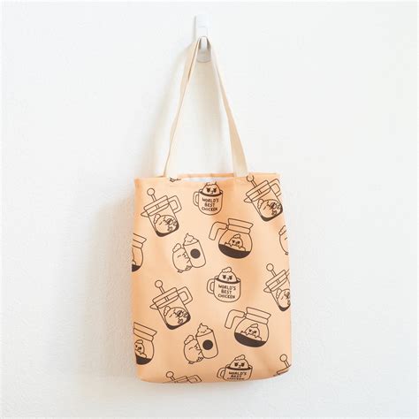 Coffee Time Grumpy Chicken Tote Bag Robot Dance Battle