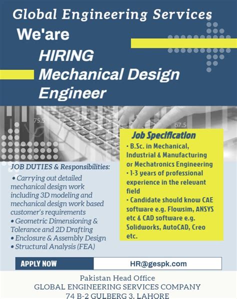 Design Engineer Required Mechanical