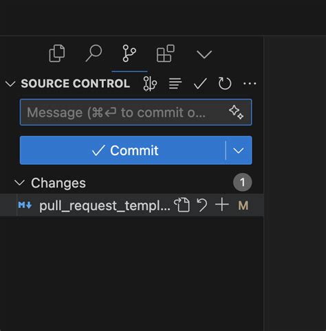 Source Control Icon In The Panel Does Not Indicate About The Uncommited
