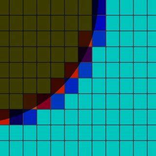 A Uniform Orthogonal Mesh B Overlay Of An Immersed Body Dark And Download Scientific