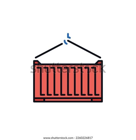 Red Shipping Container Vector Intermodal Cargo Stock Vector Royalty Free 2260226817 Shutterstock