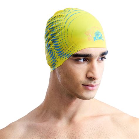 Official Csk Merch Unisex Swimming Cap Boldfit