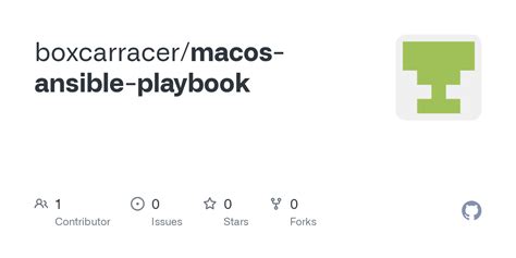Github Boxcarracermacos Ansible Playbook