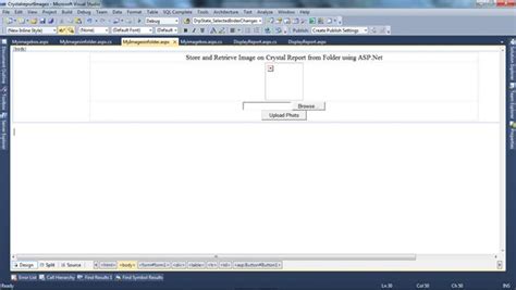 Store And Retrieve Image In Crystal Reports From Sql Database And Folder Using Aspnet