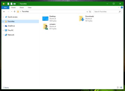 How To Re Add Favorites To Navigation Pane Of Windows 10 Explorer