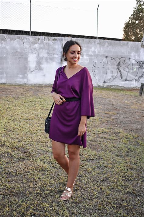 VESTIDO MORADO Cris Casual