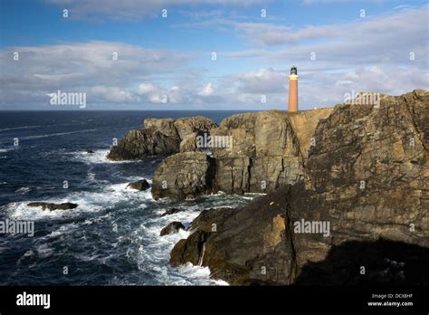 Ness Lighthouse Butt Of Lewis Isle Of Lewis Western Isles Scotland Uk
